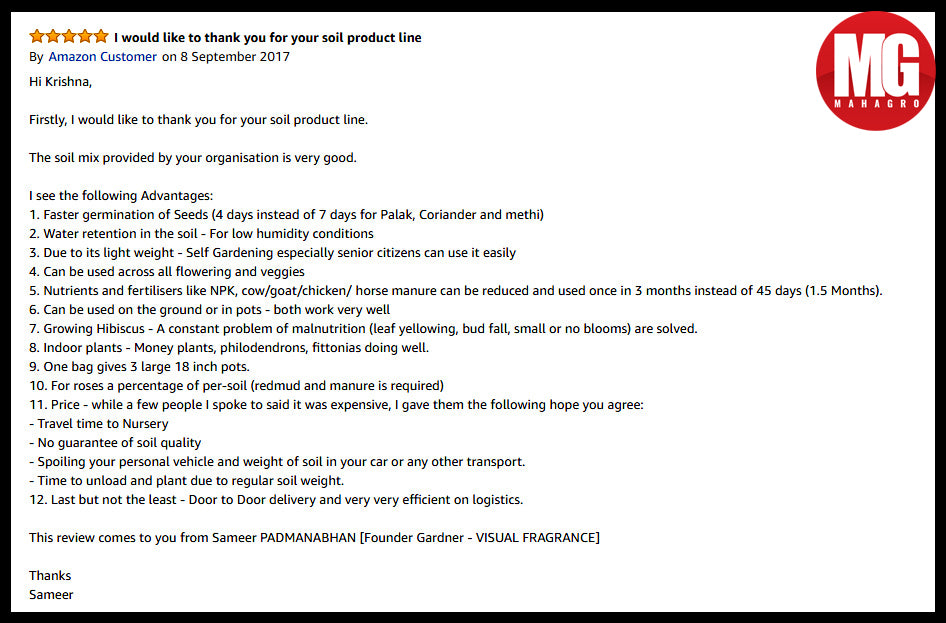 And the 5 star reviews keep pouring! – MahaGro®