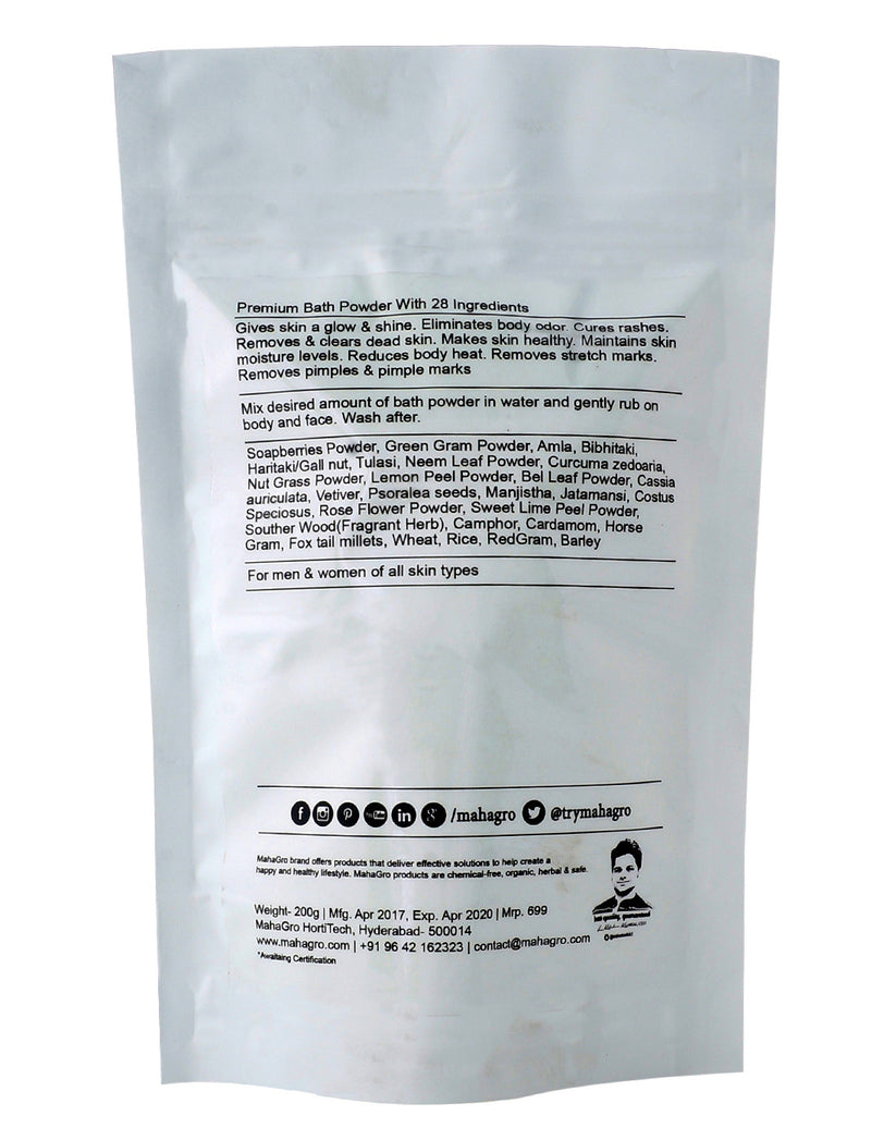 Bath Powder with herbal ingredients for healthy skin – MahaGro®